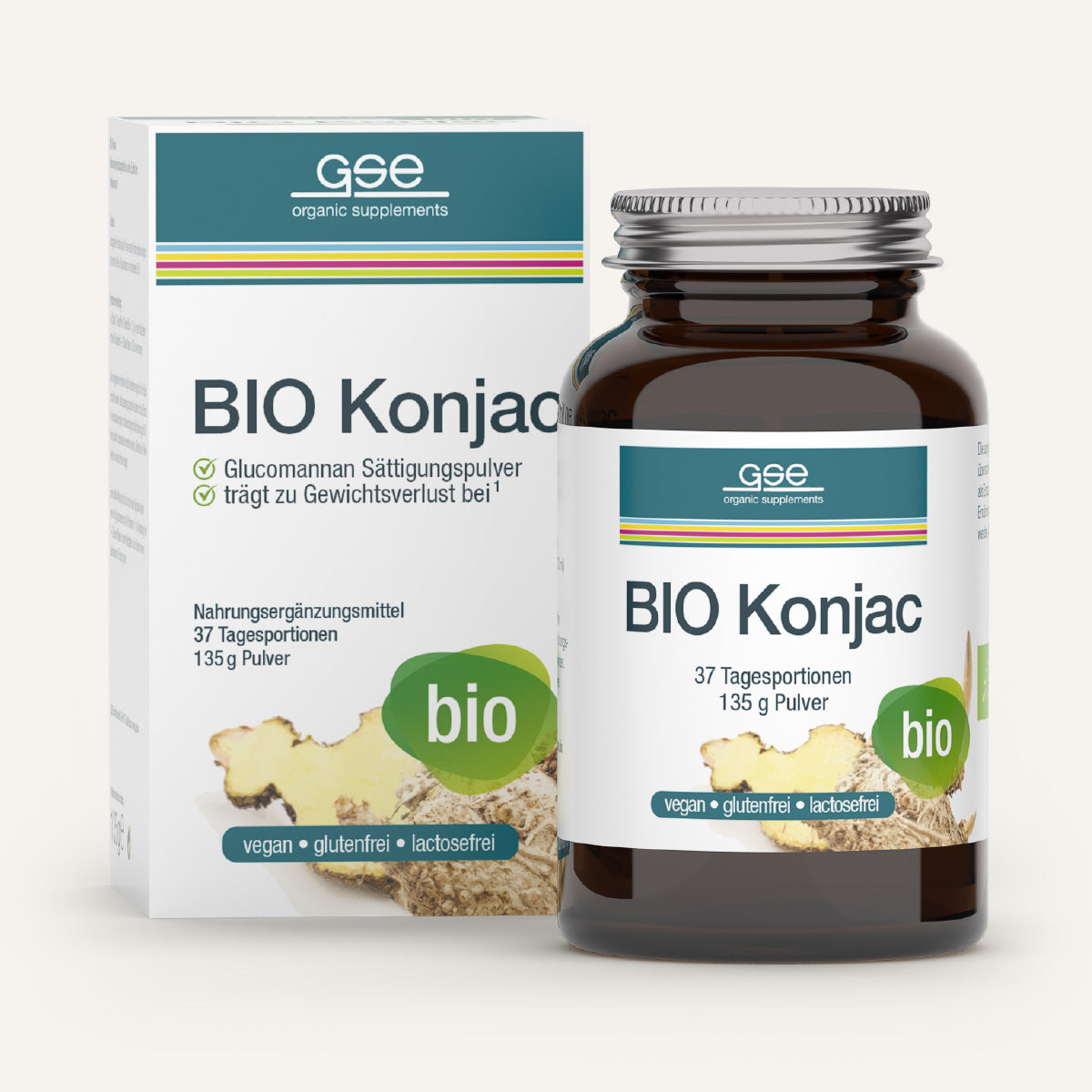 BIO Konjac Glucomannan Sättigungspulver (bio) – gse organic supplements